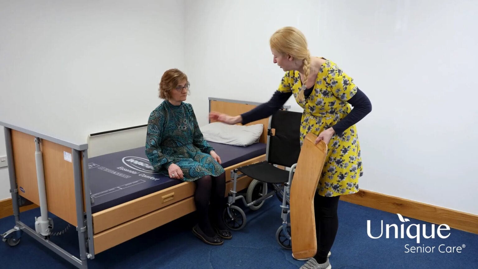 Safe Bed-to-Wheelchair Transfer with Board | Unique Senior Care